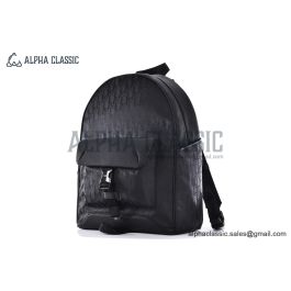Dior Explorer Backpack Black Oblique Mirage with Black Grained Calfskin